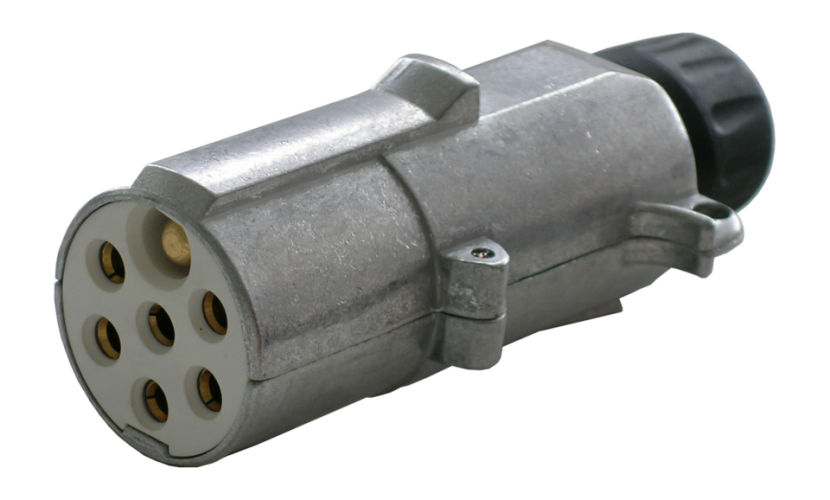 24V 7 Pin Aluminium Plug - Made by Jaeger Germany - Trailerspares.ie