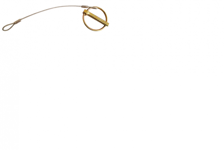 Linch Pin 6mm with Plastic Coated Cable - Trailerspares.ie
