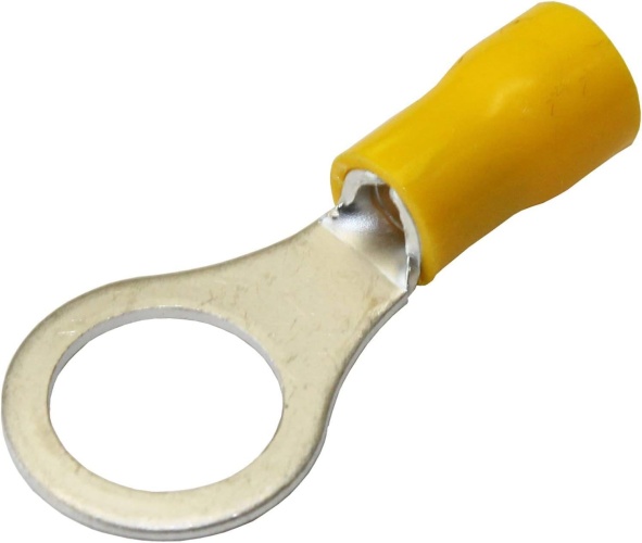 Yellow Ring Terminals 12mm 100 Pack - Trailerspares.ie