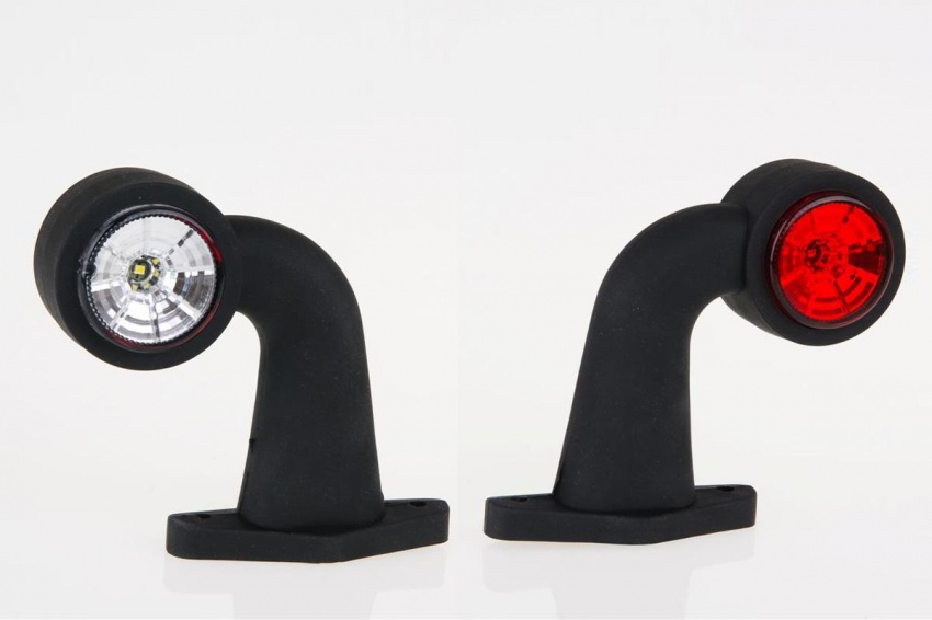 2 x Led Outline markers 12/24v - 90 Degree Short Stalk Marker Light ...