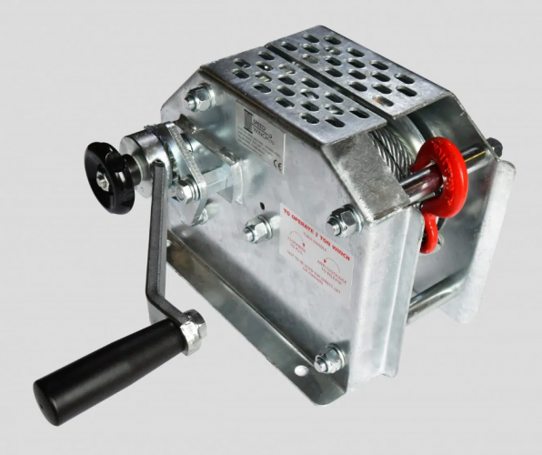 3 Ton Winch – Horizontal Mounted 12 Metre Galvanised Steel Rope P04702 ...