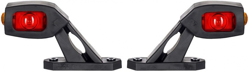 LED Outline Marker Lamps / Three Function Horizontal Mount - Pack of 2 ...